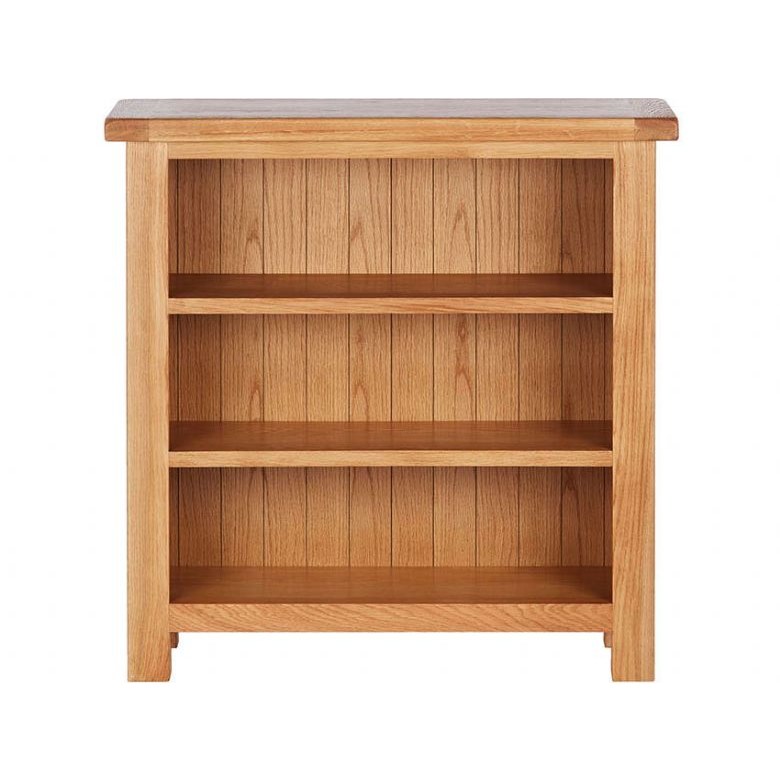 Fairfax Oak Low Deep Bookcase - Lee Longlands
