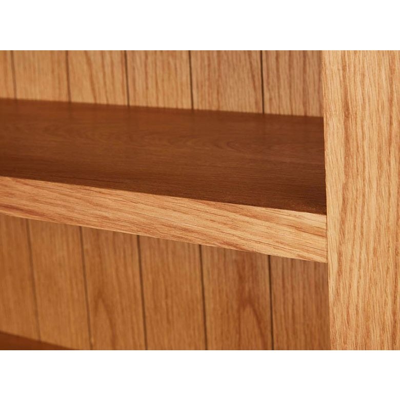 Fairfax Oak Low Deep Bookcase - Lee Longlands