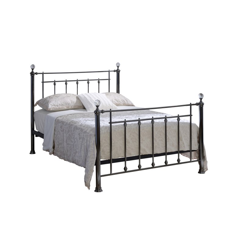 Laura 4'6 Double Crystal Finials Bedframe - Lee Longlands