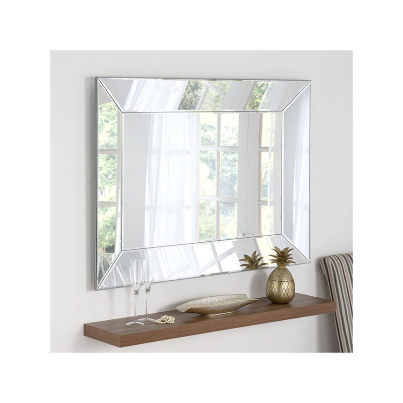 Angled Outer Frame All Glass Mirror - Lee Longlands