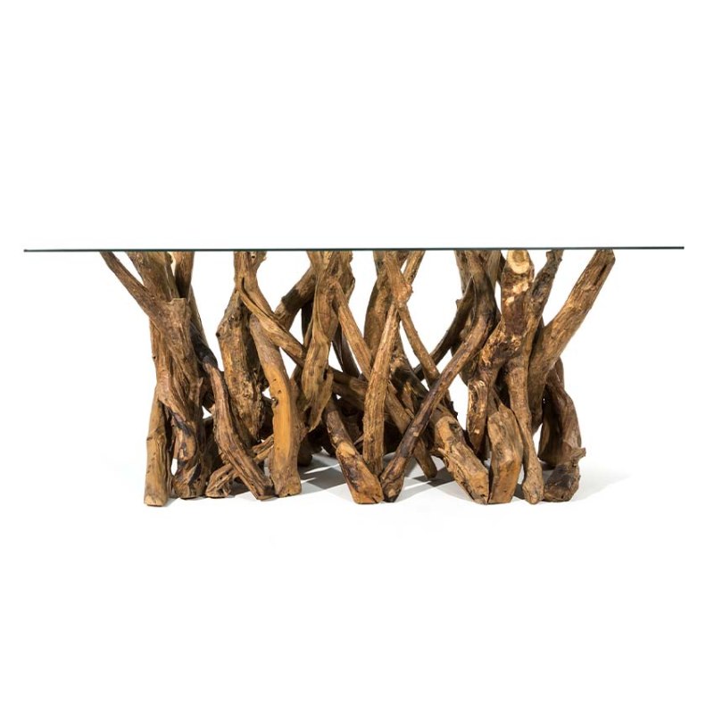 Root Rectangular Teak Root 180cm Dining Table - Lee Longlands